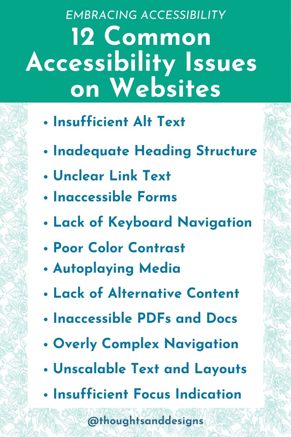 12 Common Accessibility Issues For Your Website